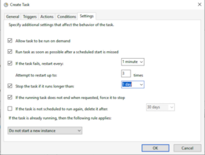 Cron job / task scheduler to repeat every 1 minute in Windows Server ...